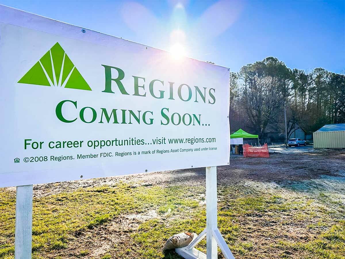 Regions Sign